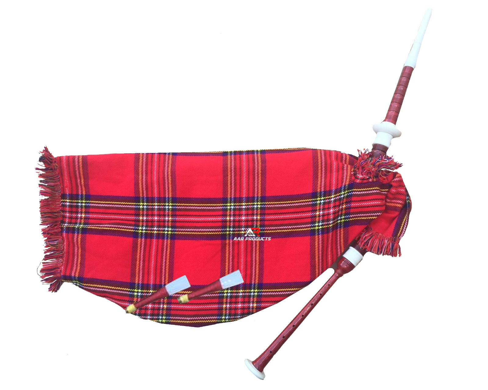 Scottish Goose Bagpipe Silver Imitation Ivory Mount Practice Multi ...