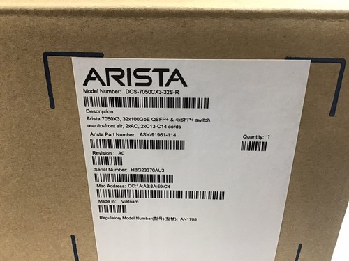 Open Box Arista 7050 DCS-7050CX3-32S-R Switch | eBay