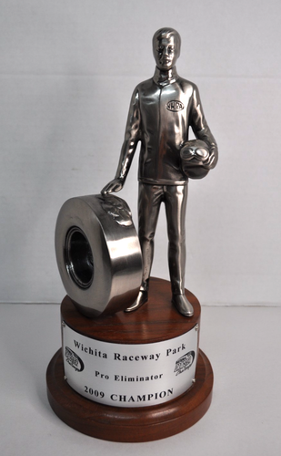 RARE 12" Wally NHRA Trophy Wichita Raceway Racing 2009 Champion | eBay