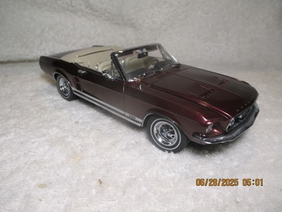 GMP 1967 FORD MUSTANG GT CONVERTIBLE IN MAROON LIMITED EDITION | eBay