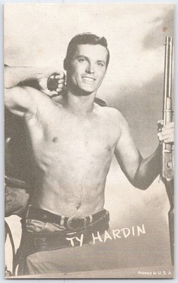 Vintage Ty Hardin Black & White Western Movie Star Postcard | eBay
