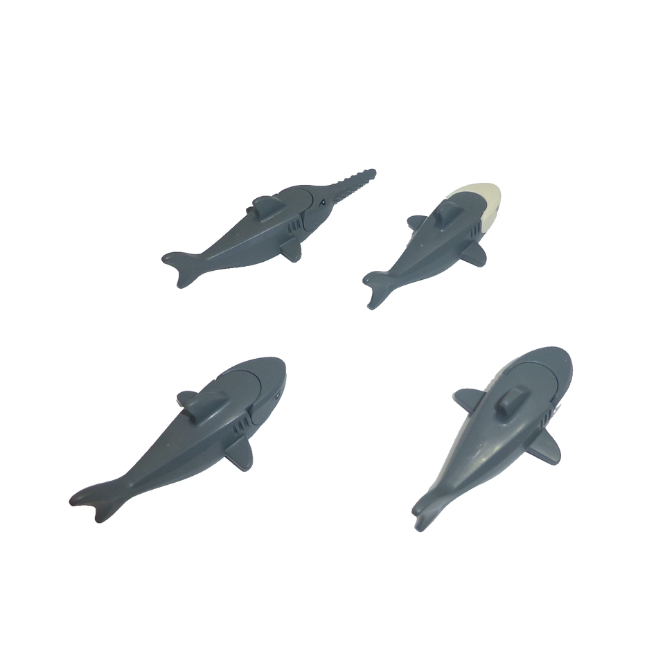 Lego shark swordfish minifigure lot great white | eBay