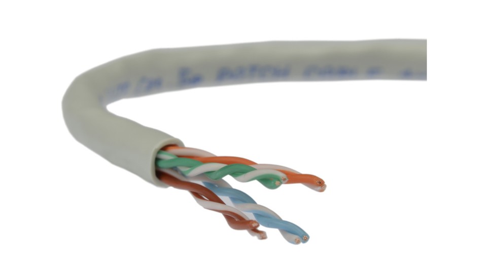 Kabel UTP kat.5e U/UTP 4x2x0,58 linka szara Telegärtner /100m/ | eBay