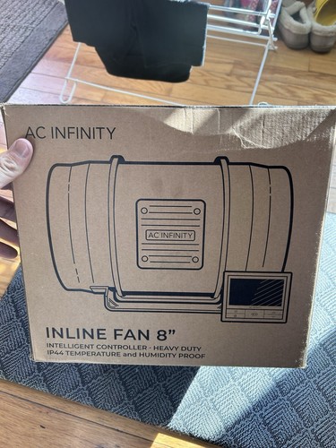 AC Infinity CLOUDLINE PRO T8 8" Inline Duct Fan With Smart Bluetooth ...