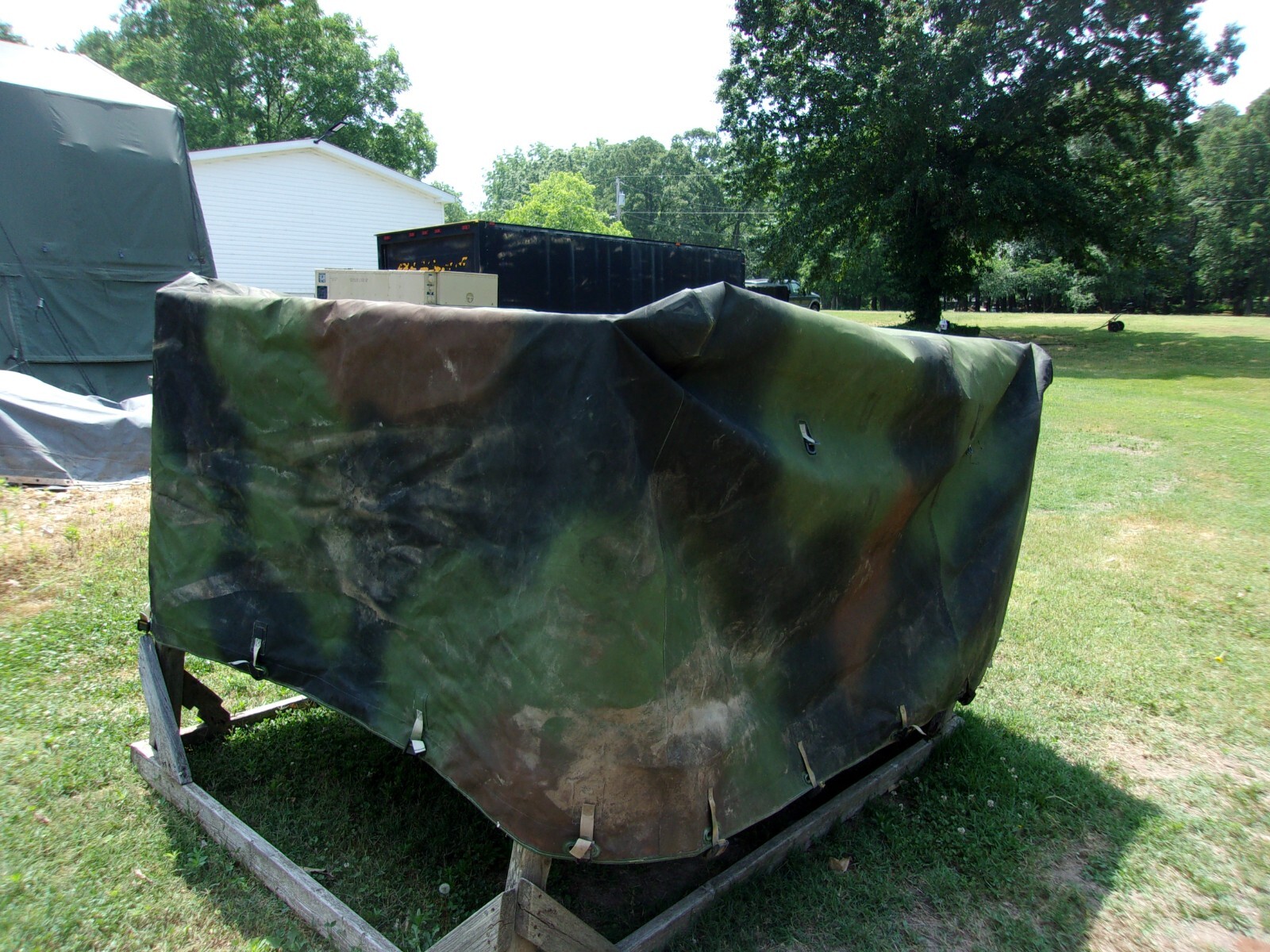MILITARY SURPLUS M1101 1102 CARGO TRAILER COVER 12470989-1 TRUCK CAMO ...