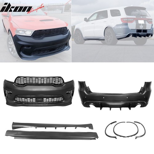 Fits 21-25 Dodge Durango Front Rear Bumper Hellcat Style Conversion V2 ...