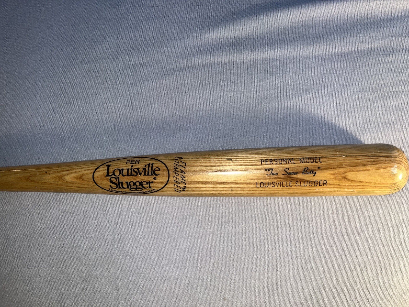 Vintage Louisville Slugger Wooden Flame Tampered Baseball Bat | eBay