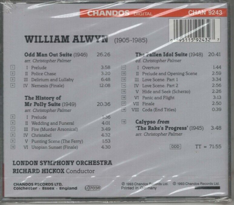 Film Music of William Alwyn by Alwyn / Hickox / London Symphony ...
