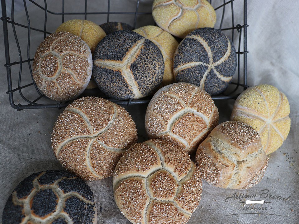 Red 3.5" Large Kaiser Roll Bread Stamp with hole in center Kaiser Roll ...