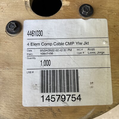 4 Element Composite Control Cable CMP Ylw Jkt 200ft | eBay