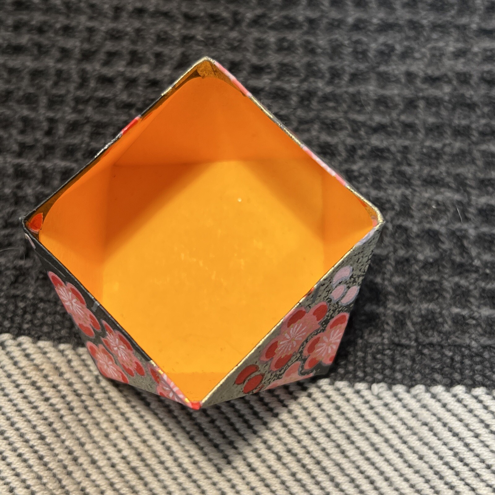 Vintage 90’s handmade Japanes origami small paper Trinket box | eBay
