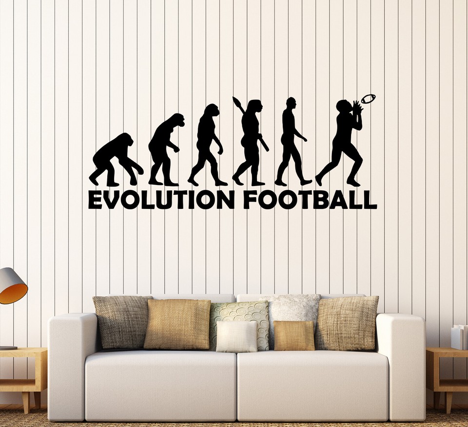 Wall Decal Evolution Football Sport Rugby Vinyl Sticker (ed2080) | eBay