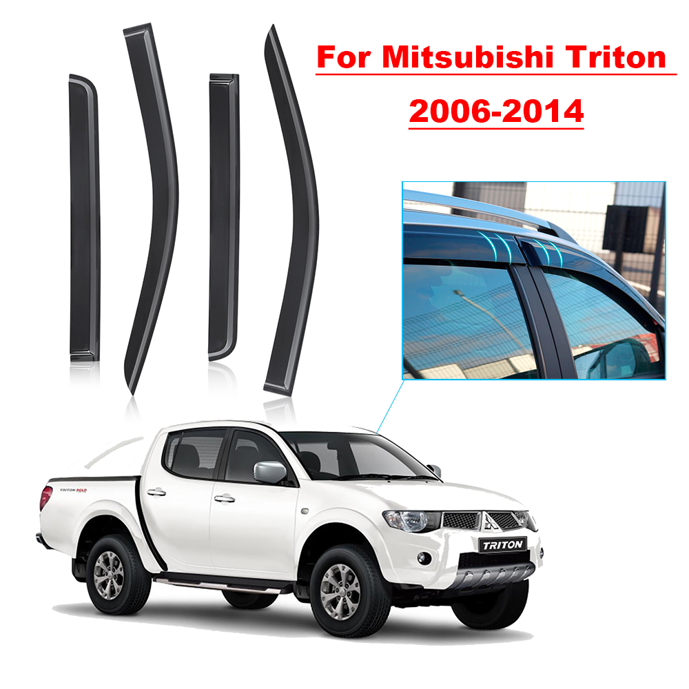 Weather Shields Weathershields Window Visors for Mitsubishi Triton 2006 ...