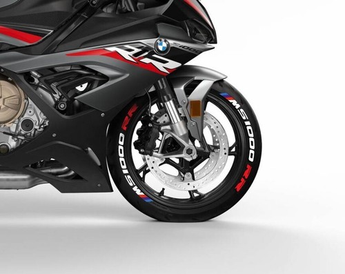 M S1000 RR Motorcycle Tire Lettering Permanent Sticker | Size 15"-22 ...