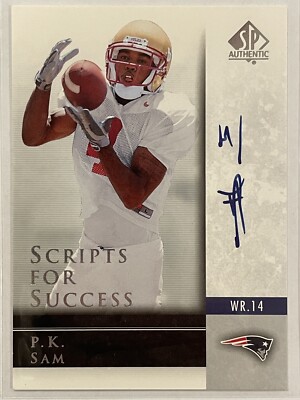 2004 SP Authentic P.K. Sam Scripts For Success Rookie Auto RC #SS-PK ...