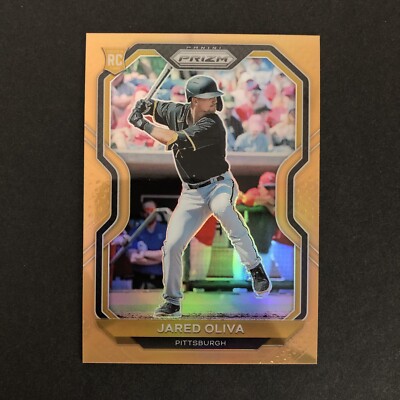 Jared Oliva 2021 Panini Prizm Rookie Card #34, Neon Orange Prizm /100 ...