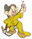 Disney Snow White and the Seven Dwarfs Dopey Glitter Pin LE 400 ...