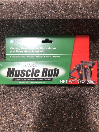 CareAll Muscle Rub Greaseless Pain Relieving Cream 3.0 oz | eBay