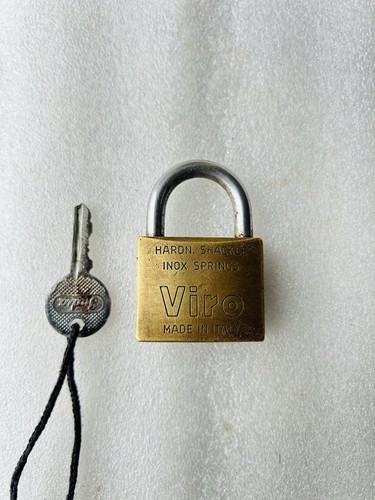 Ancient Brass Viro Lock Old Solid Arco Harden Tempr Sheckle Padlock ...