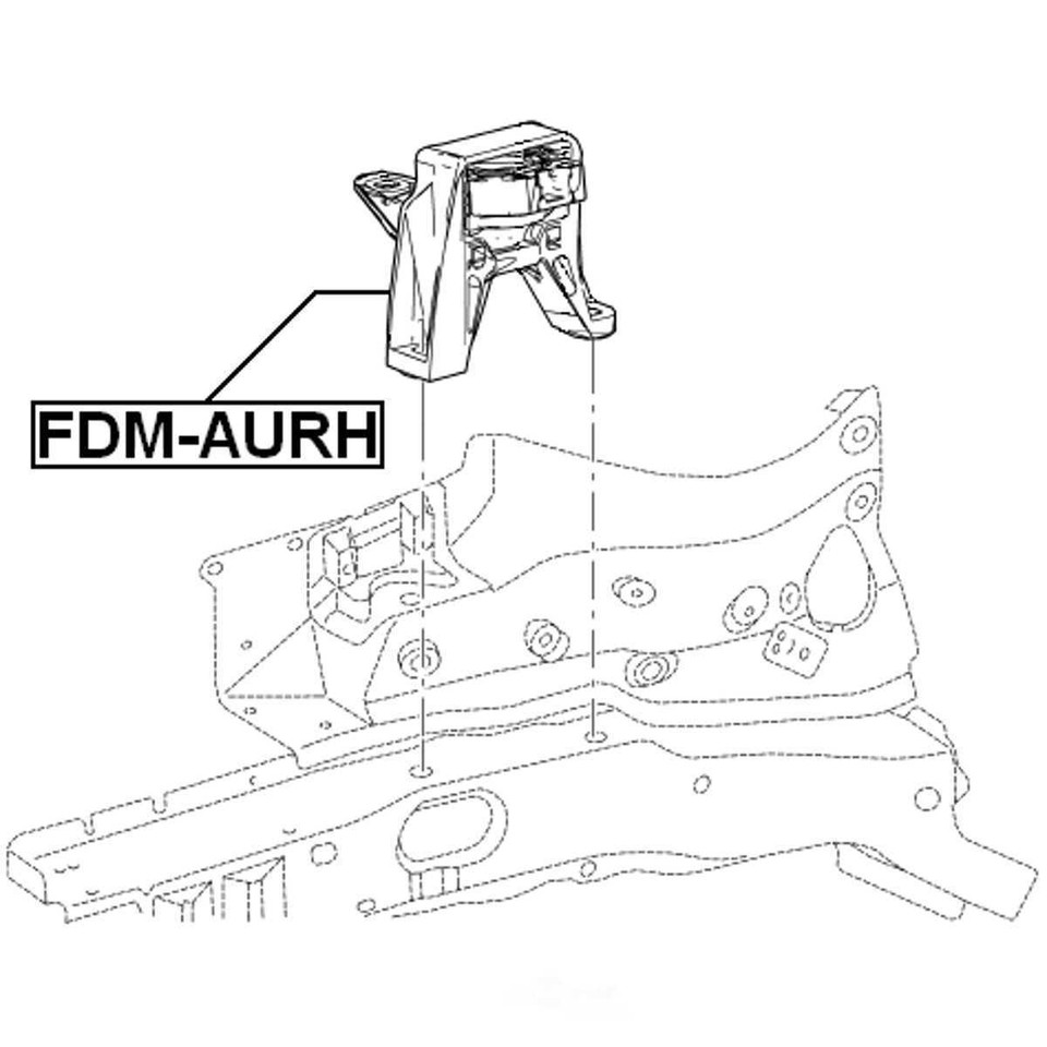 Engine Mount-LX, P33 Febest FDM-AURH fits 03-05 Ford Focus 2.3L-L4 ...