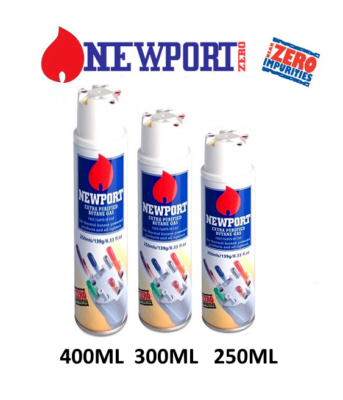 Newport Butane Zero Impurities Butane Gas Lighter Refill 250ml 300ml ...