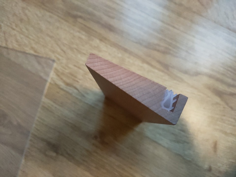 A5 Menu Holder Acrylic L-Shaped Display Stand Wooden Base Matt ...