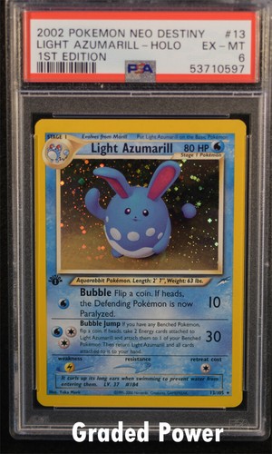 Neo Destiny 1st Edition Light Azumarill PSA 6 HOLO (0597) 13/105 ...