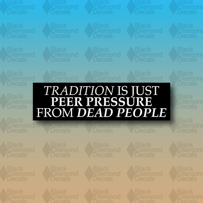 Peer Pressure Bumper Sticker