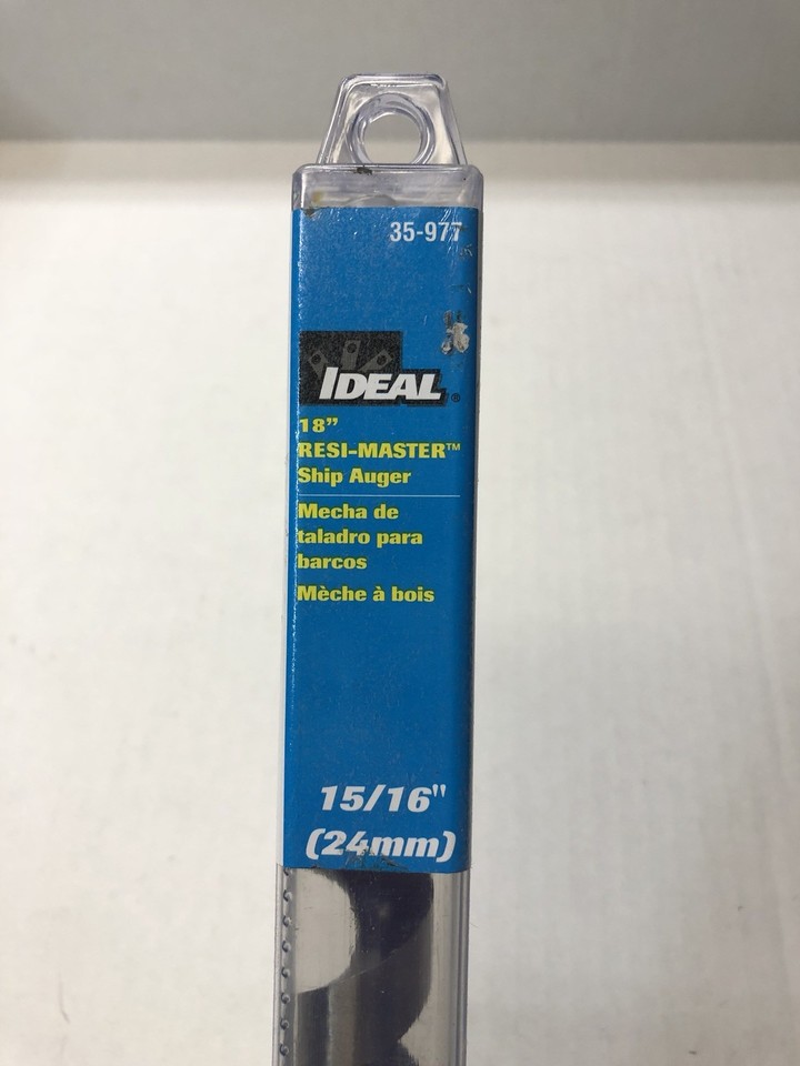 Ideal 35-977 RESI-MASTER Heavy-Duty Long Ship Auger, 15/16" | eBay
