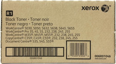 New Genuine Xerox Black Toner - 006R01046 -2 Cartridges,1 Toner Waste ...