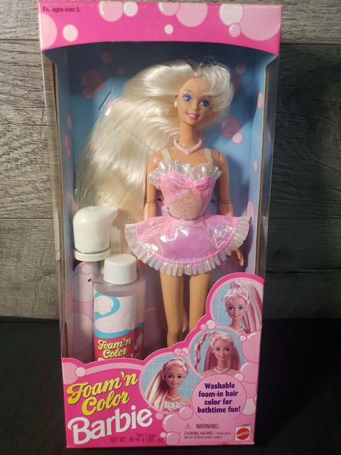 Barbie Foam N Color RARE Limited Edition Doll Mattel Vintage 1995 for ...