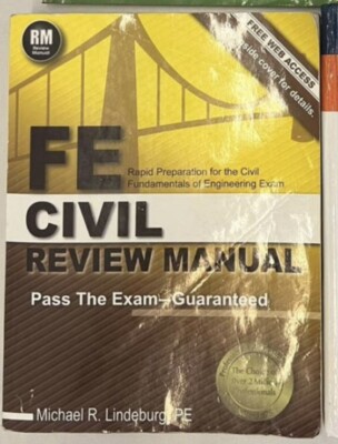 PPI FE Civil EIT Review Manual By Michael Linderburg 9781591264439 | eBay
