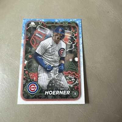 2024 Topps Holiday Nico Hoerner #H123 Chicago Cubs Baseball Card | eBay