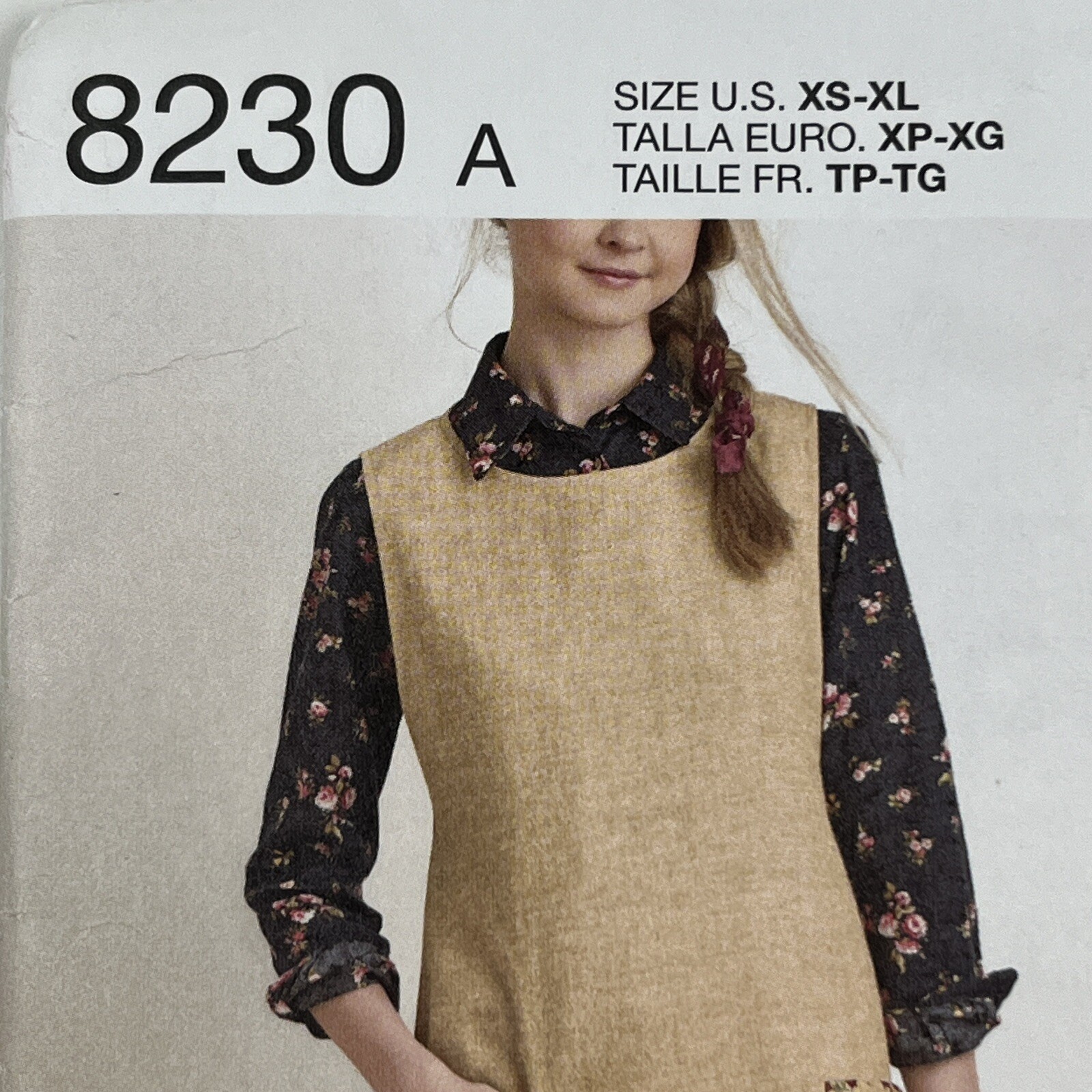 Simplicity 8230 Misses Dottie Angel Apron Dress Tabard Frock Sewing ...