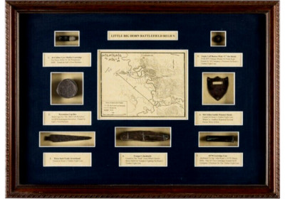 1876 BATTLE of LITTLE BIGHORN (CUSTER): Beautifully FRAMED RELIC ...