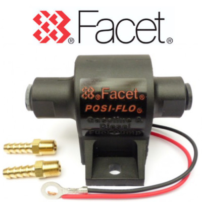 FACET 60104 POSI FLOW FUEL PUMP 1.5-4.0 Psi - RATED 150 BHP + 8mm HOSE ...