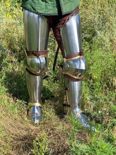 Medieval Combat Leg Armor Set SCA LARP Steel Leg Protection Knight ...