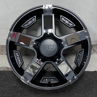 (5) 20" IPW 925 SATIN BLACK CHROME WHEELS RIMS FITS JEEP GRAND CHEROKEE ...