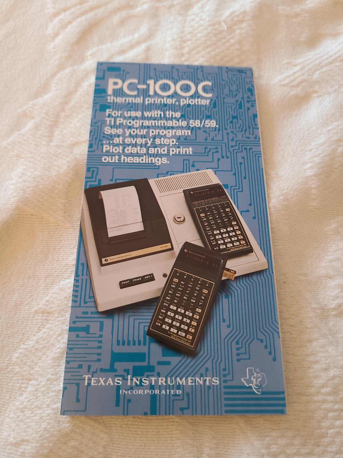 1979 Texas Instruments PC-100C Printer photo vintage Brochure Ad | eBay