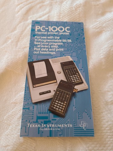 1979 Texas Instruments PC-100C Printer photo vintage Brochure Ad | eBay