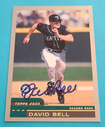 DAVID BELL Hand Signed 2000 Topps #78 Seattle Mariners Autograph Auto ...