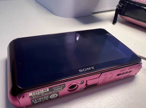Sony Cyber-Shot DSC-T99 14.1MP Digital Camera Touch Screen Green/Pink ...