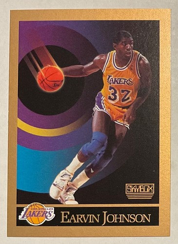 1990-91 EARVIN MAGIC JOHNSON SKYBOX BASKETBALL CARD #138 LOS ANGELES ...
