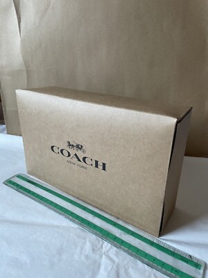 COACH Gift Box 10”x 6”x 2 1/2" NEW + Tissue Paper and Sticker | eBay
