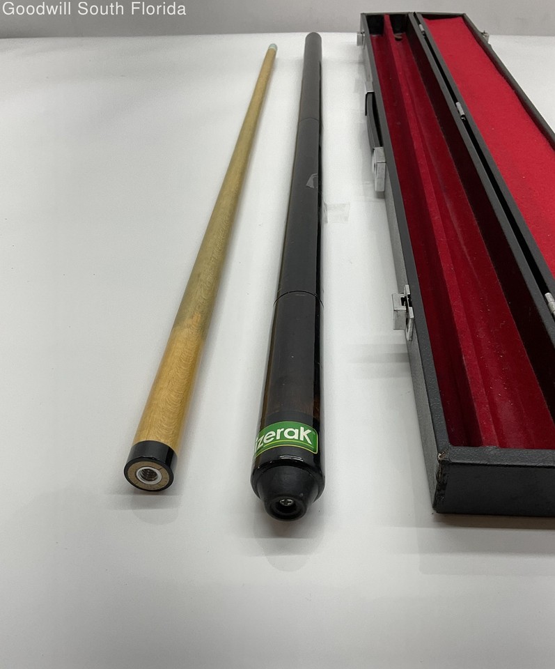 Mizerak Black Brown Two Piece Billiard Pool Cue Stick With Hard Case | eBay