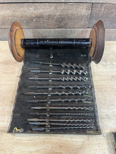 Antique 1892 The Irwin Auger Bit Company Salesman’s Sample Carpenters ...