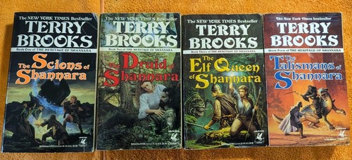 The Heritage of Shannara Set Lot 1-4 Terry Brooks Books PB Scions Druid ...