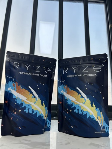 TWO pack RYZE Mushroom Hot Cocoa Coffee Brand New Bag FREE SHIPPING | eBay