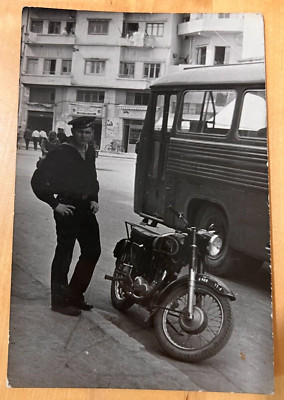 1960s Sailor Soviet Russia Motorcycle Red Army Soviet army Millitary ...