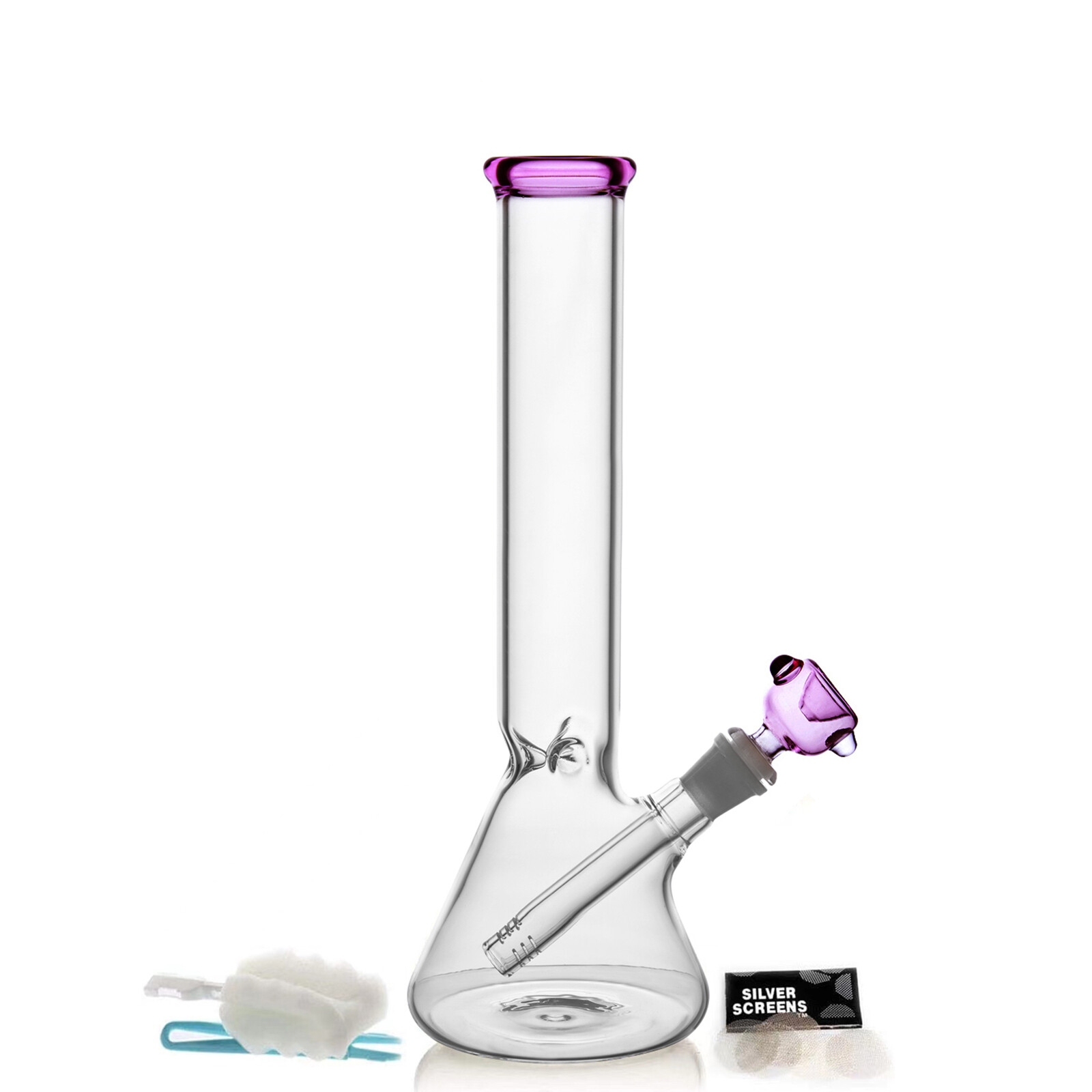 RORA 11" Tall Glass Bong 14.5mm Smoking Glass Water Pipe Recycler ...